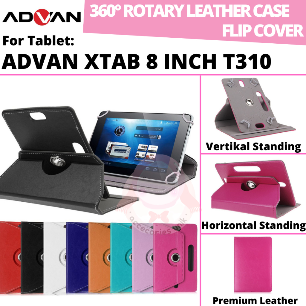 Jual ADVAN XTAB 8 Inch T310 Tablet Android 13 Rotary Case Leather Flip ...