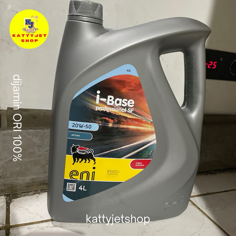 Jual Oli mobil Eni i-base 20w50 4liter 4L | Shopee Indonesia