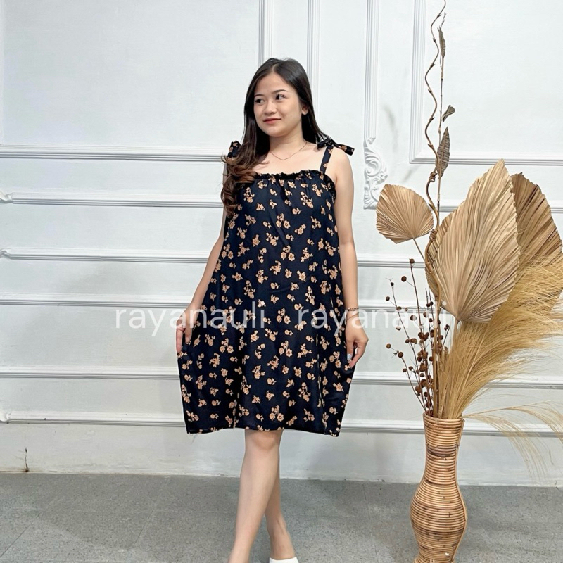 Jual Loly Dress Wanita Daster Tali Rayon Jumbo | Shopee Indonesia