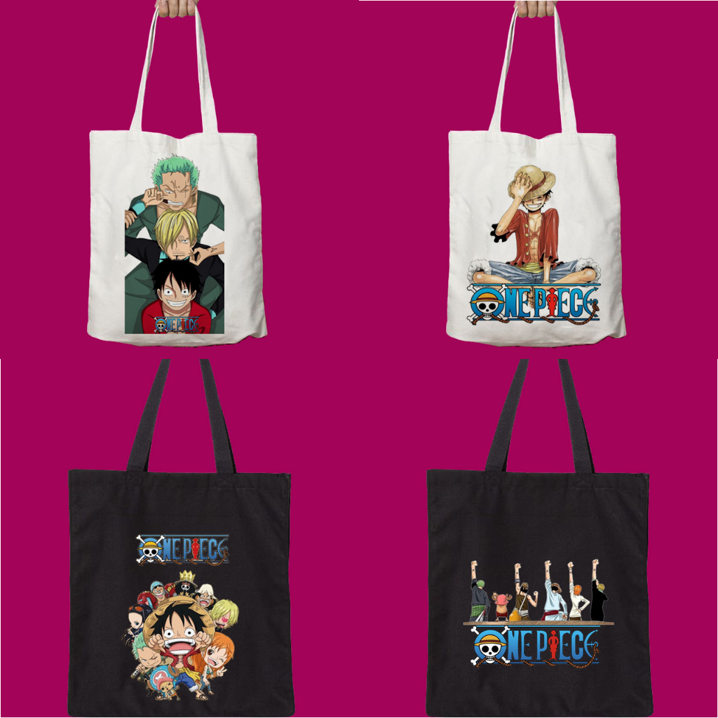 Jual Totebag Tote Bag Anime One Piece monkey Wibu Kanvas Lucu Tas Anime ...