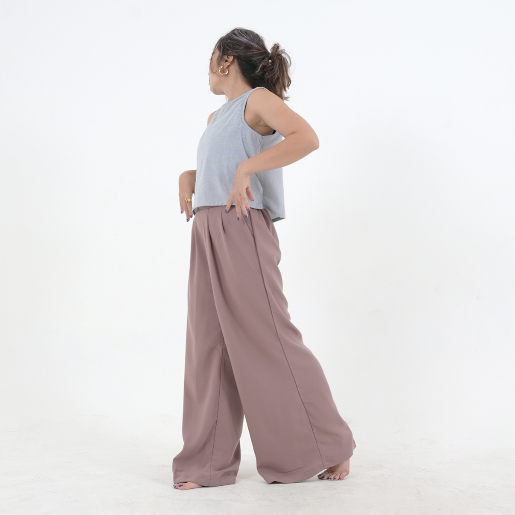 Jual Katia Nude Kulot Pants by Tela de Lino | Shopee Indonesia