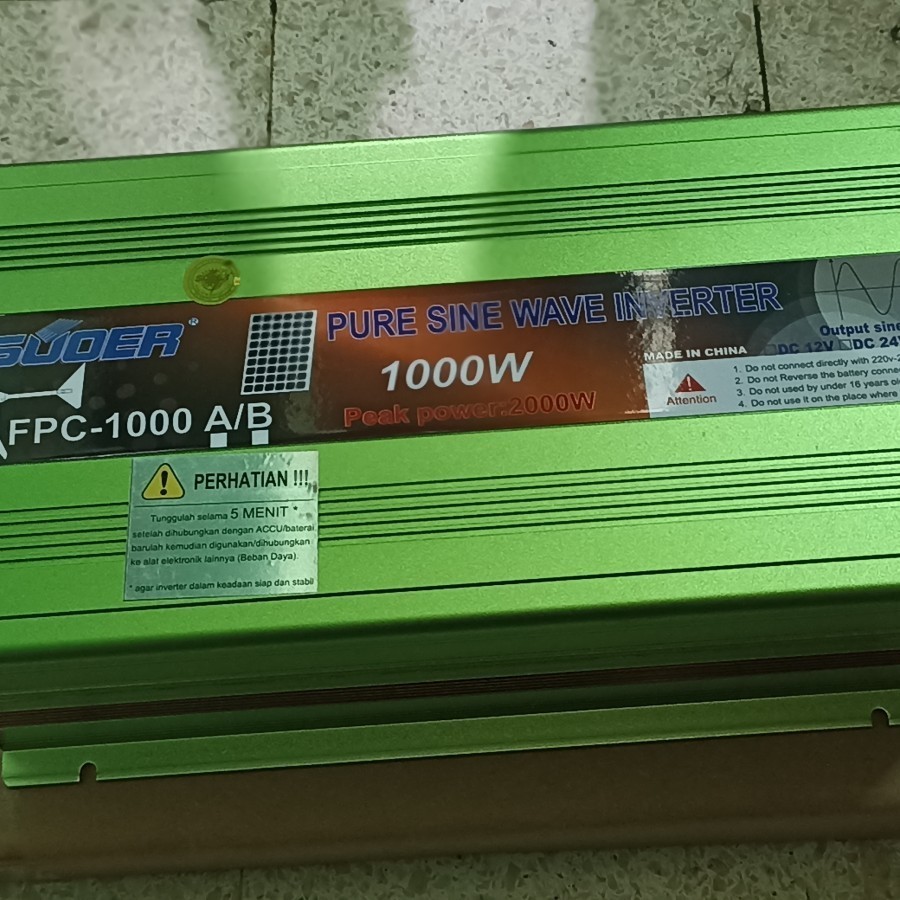 Jual SUOER FPC-D1000A Solar Inverter Pure Sine 12Volt 1000 WATT FPC D 1000 Display 12v ORIGINAL ...