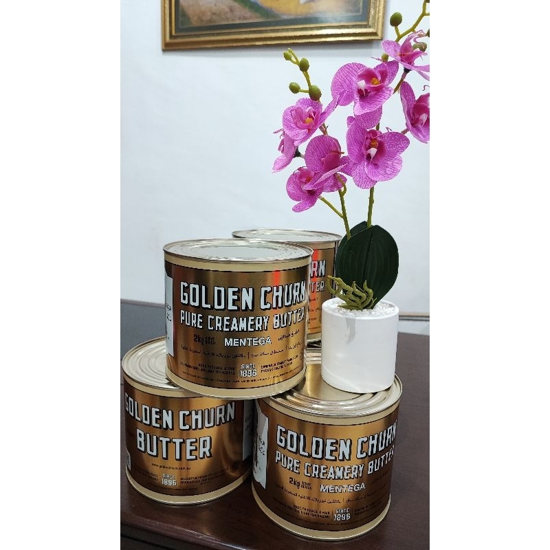 Jual Butter Golden Churn Cap Tong Mentega 2kg | Shopee Indonesia