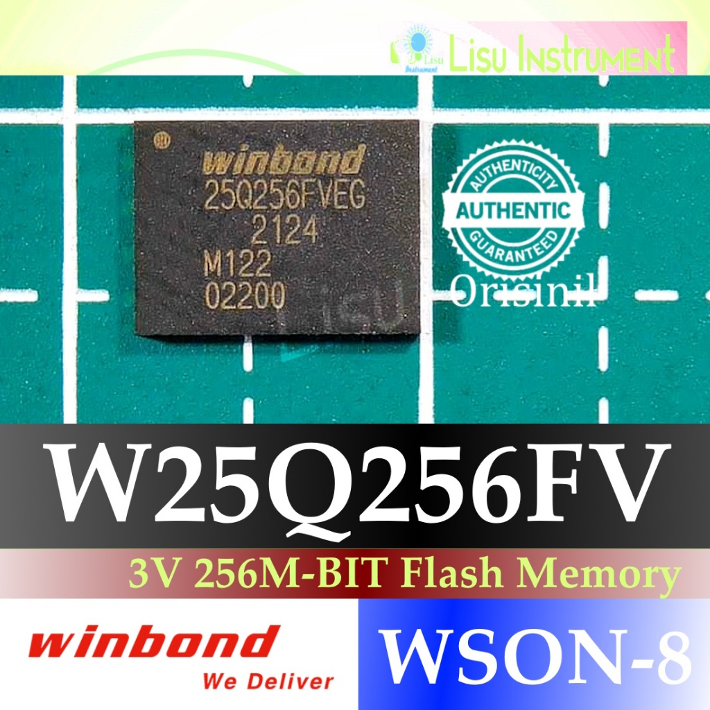 Jual W25Q256FV W25Q256FVEIG 25Q256FVEG 3V 256M-BIT Serial Flash Memory With DUAL/QUAD SPI & QPI ...