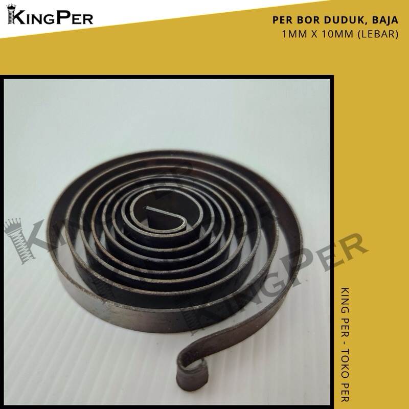 Jual Per Bor Duduk Baja 1mm x 10mm (Lebar Plat), Spring Plate Bor ...