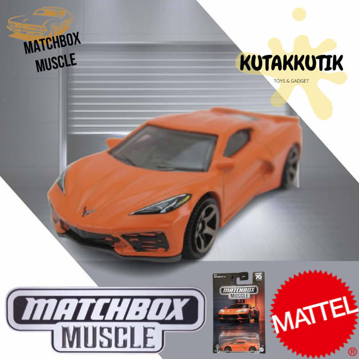 Jual Matchbox Muscle Mobil Sport 2020 Corvette C8 Orange | Shopee Indonesia