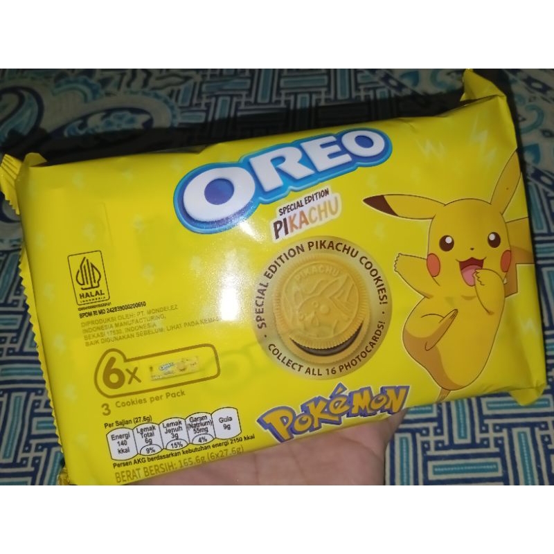 Jual Oreo Pokemon Special Edition Pikachu 119.6gr , Red Velvet 133gr ...