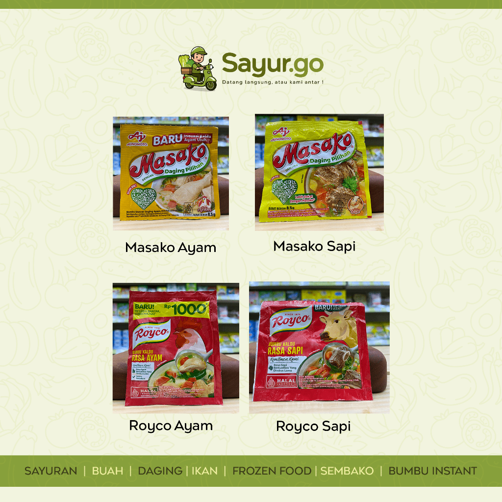 Jual Masako & Royko All Varian 8,5 Gram/9 Gram | Toko Sayurgo Bandung ...