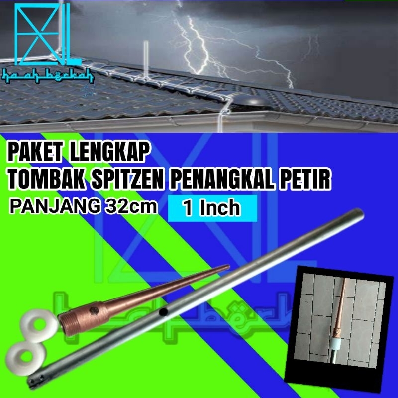 Jual Paket Lengkap Penangkal Anti Petir Untuk Rumah Tombak Spitzen ...