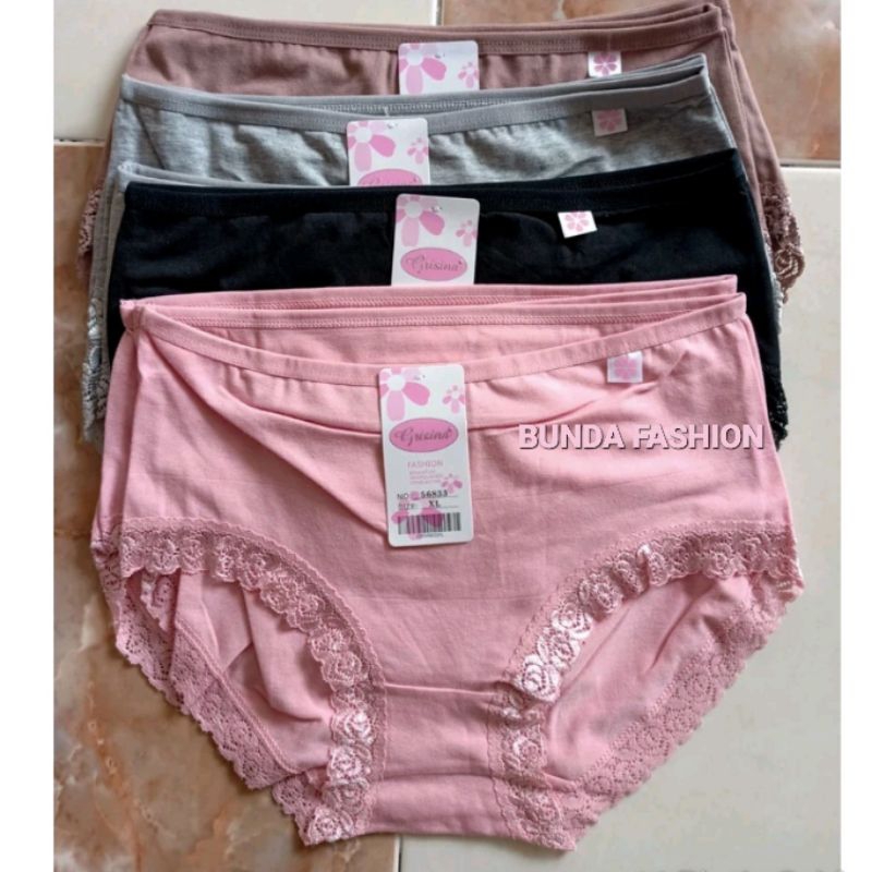 Jual Isi 6pcs atau 12pcs Celana Dalam Wanita Jumbo SIZE M,L,XL,XXL,XXXL,XXXXL | Shopee Indonesia