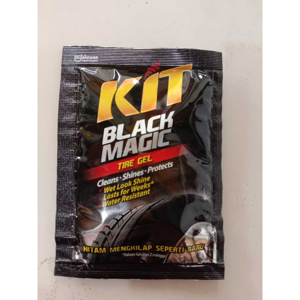 Jual KIT Black Magic Tire Gel Hitam Semir Pengkilap Ban Motor Mobil ...