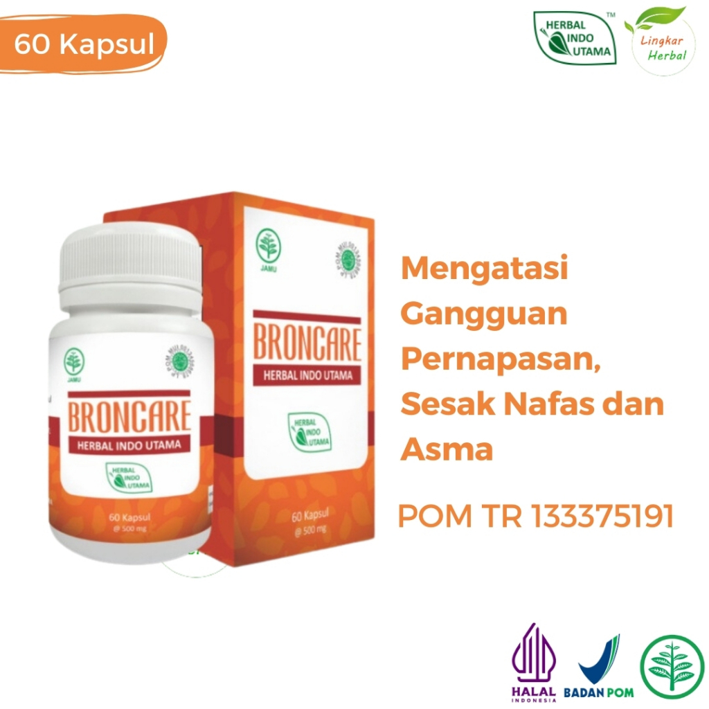 Jual BRONCARE Mengatasi Sesak Nafas dan Asma, Gangguan Pernapasan isi ...