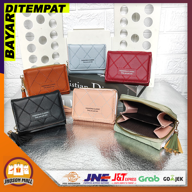 Jual JM Dompet Lipat Wanita Mini / Dompet Cewek Fashion Kekinian Fashion Casual / Dompet Anak ...