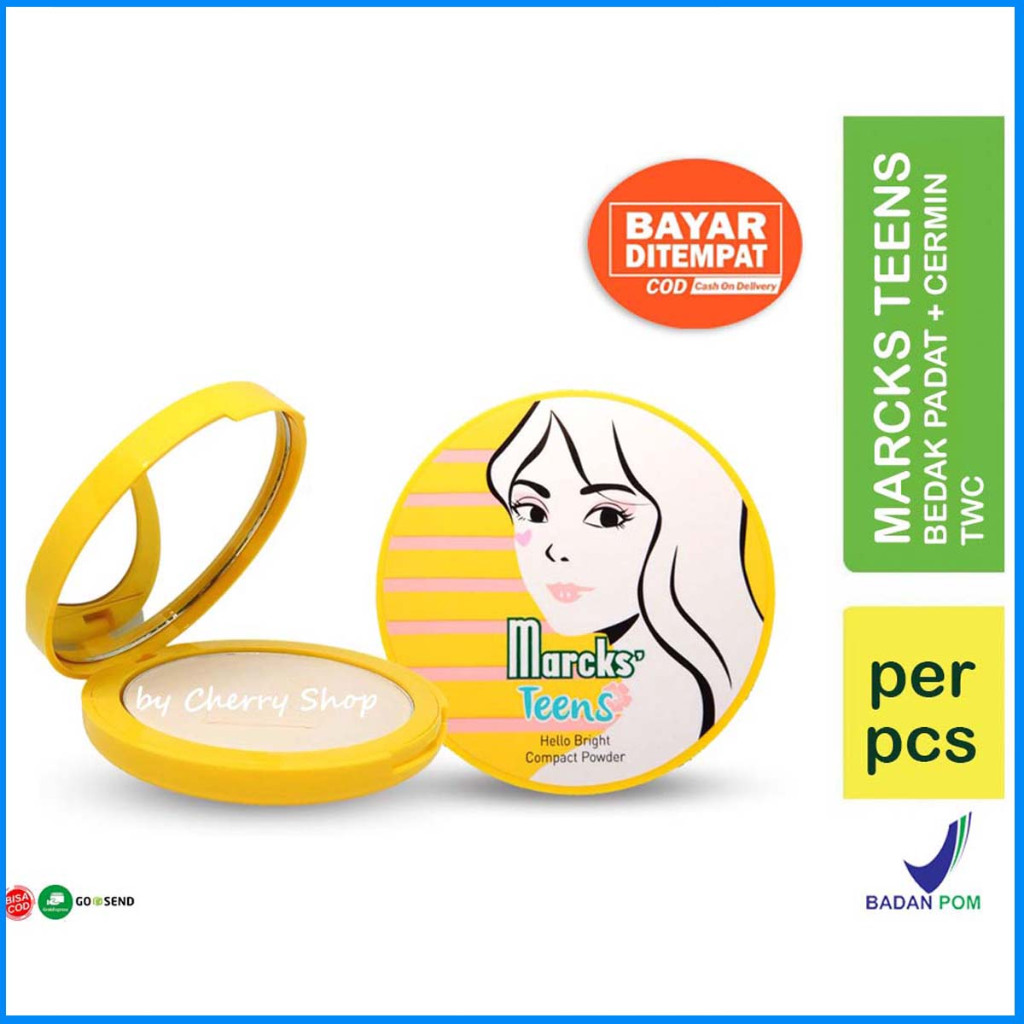 Jual [KEMASAN BARU] [BPOM] MARCKS Teens Compact Powder 12gr | Marcks ...