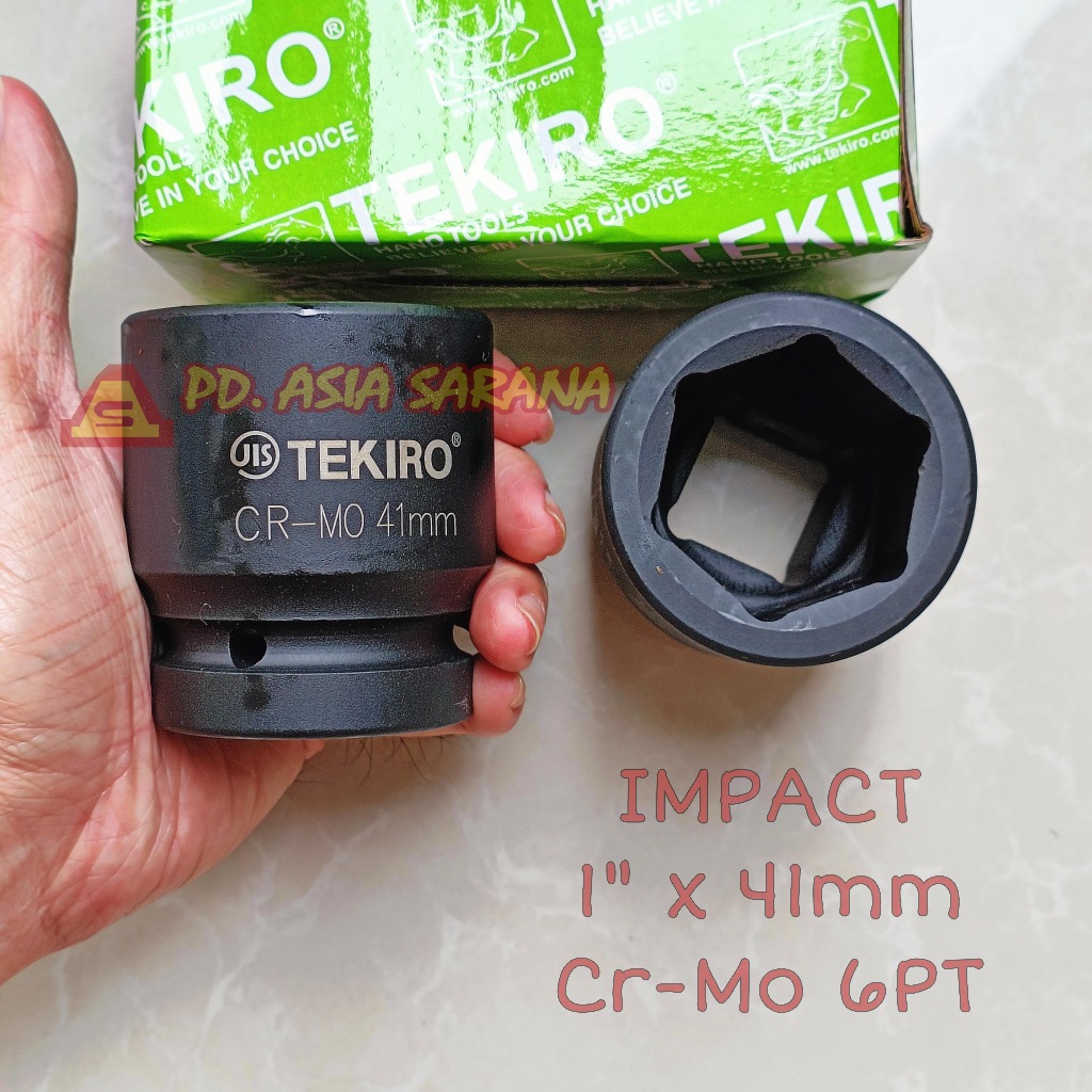 Jual [41mm] Mata Impact Socket 1" Inch Cr-Mo TEKIRO IS-IS0701 Kunci Sok Hitam 6PT DR | Shopee ...