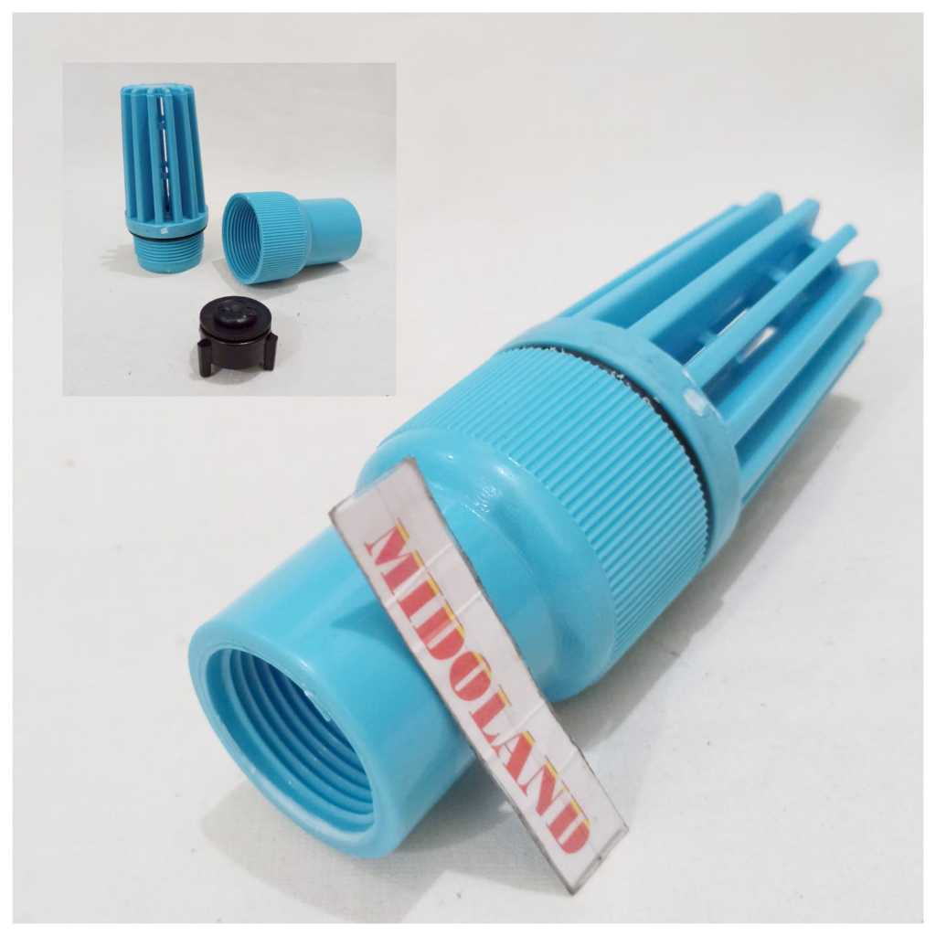 Jual pvc foot valve tusen klep katup pipa pompa air drat dalam 1 inch ...