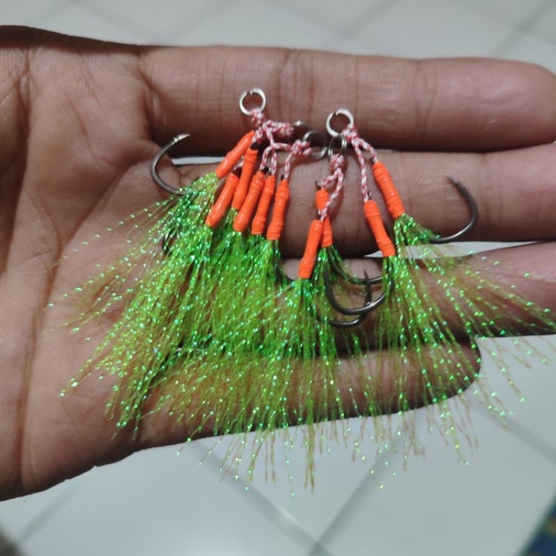 Jual Assist Hook untuk Metal Jig 10 - 15 Gram, assist hook micro jig ...
