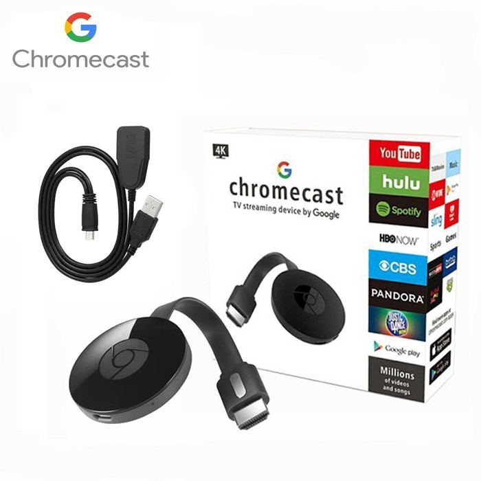 Jual ANYCAST CHROMECAST WIFI DONGLE TV 4K V1 | V2 | Shopee Indonesia