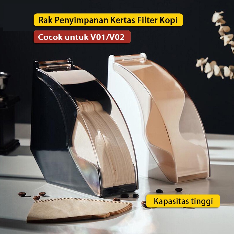 Jual Rak Penyimpanan Kertas Filter Kopi Tempat Kertas Filter v60 ...