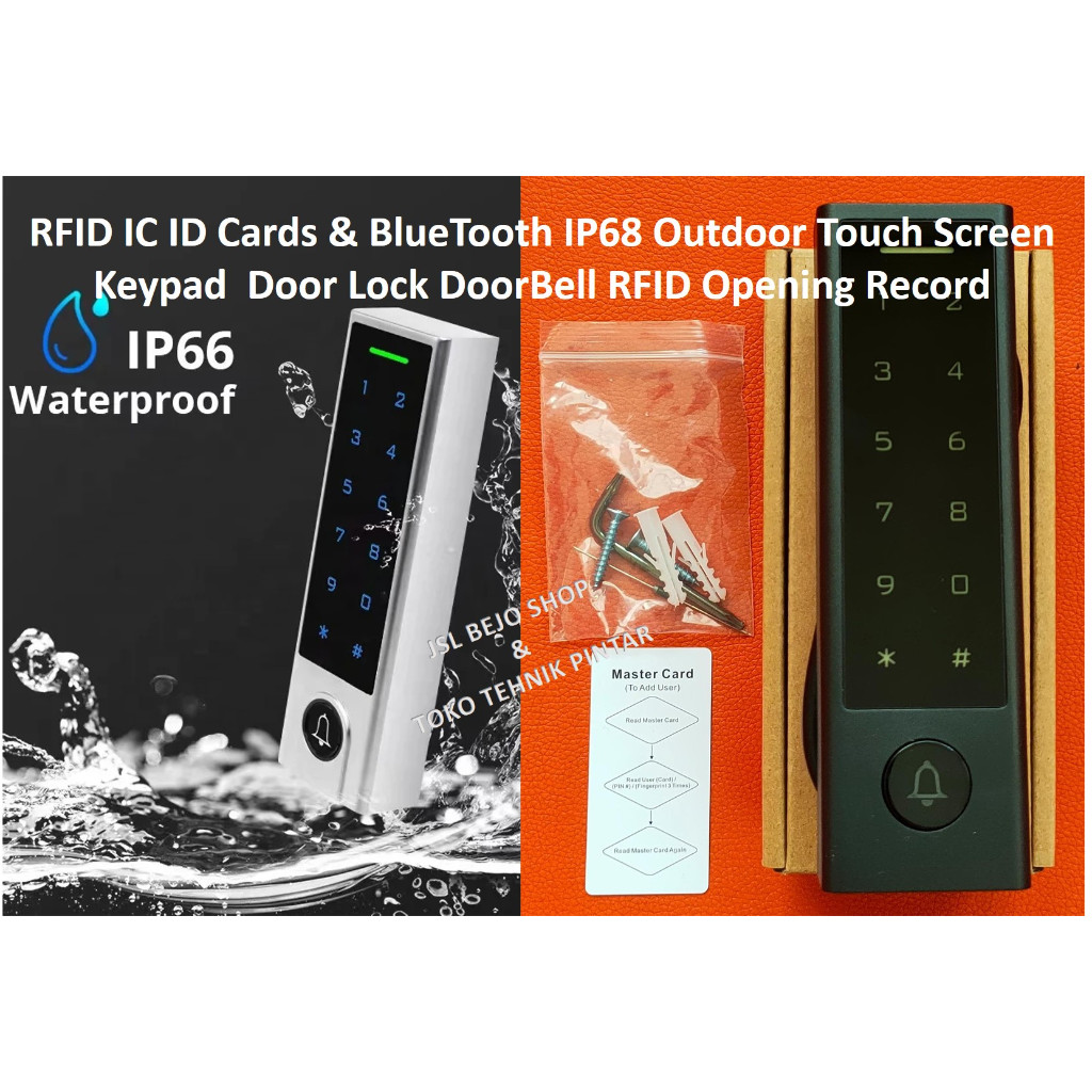 Jual RFID IC Card BlueTooth IP66 Water Proff Touch Screen Keypad Record ...