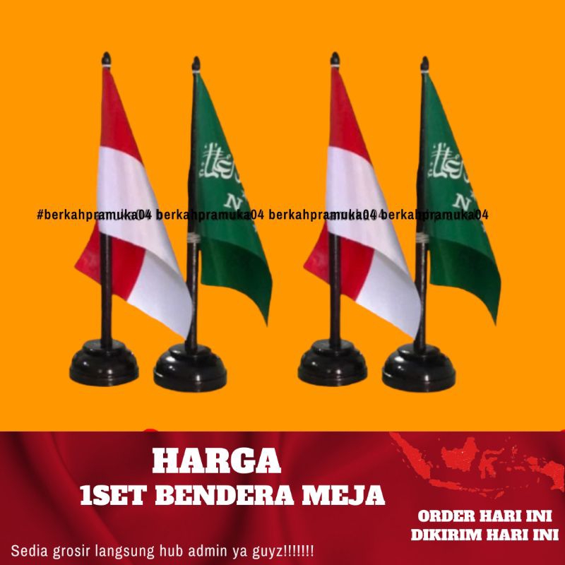 Jual Bendera Meja + Tiang / Bendera Meja Indonesia / 1 Set Bendera meja ...