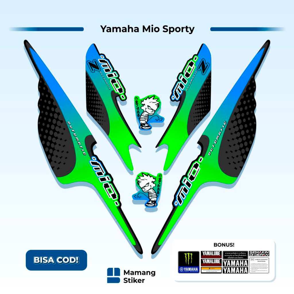 Jual Striping Mio Sporty Variasi (64) Thailand Api Vietnam Original ...