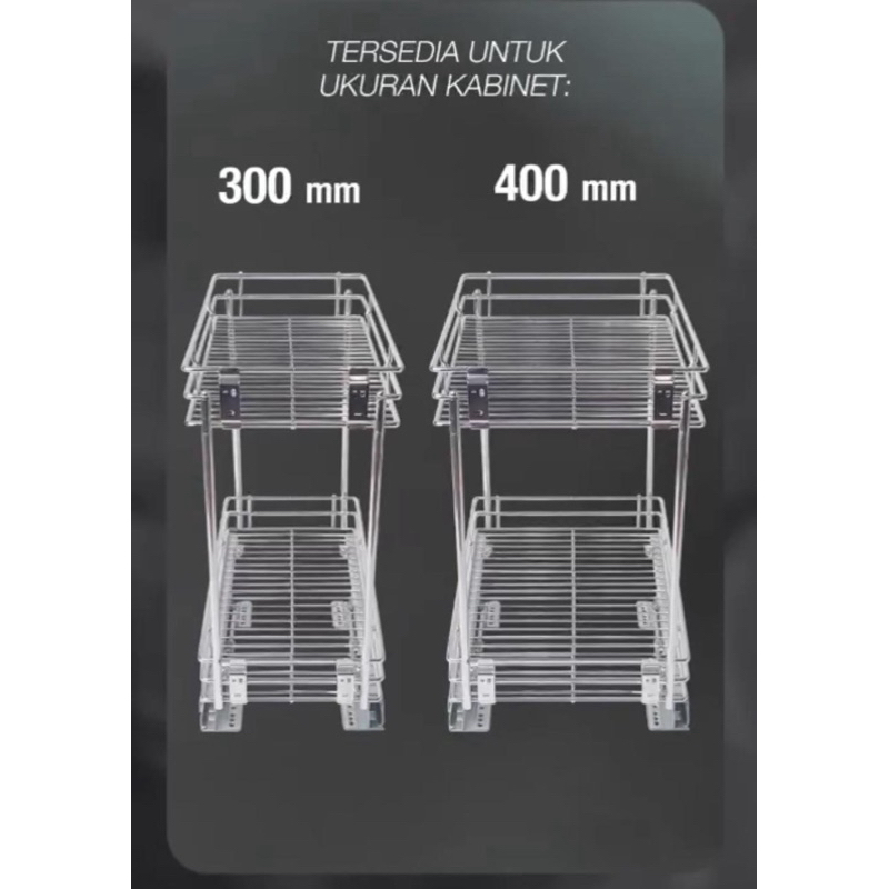 Jual rak bumbu piring gelas botol stainles slowmotion kitchen set 30cm ...