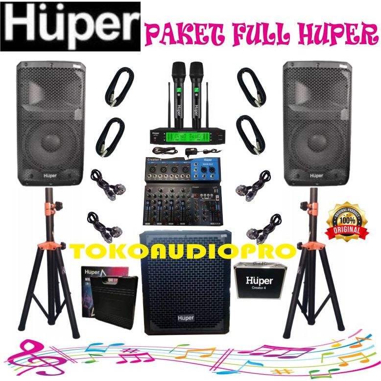 Jual Paket Sound Huper JS-9 B15A Creator-4 SK-18 Paket Speaker Huper ...