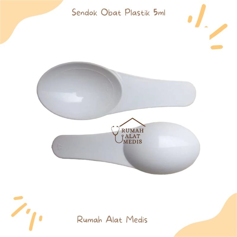 Jual Ecer Sendok Obat Plastik 5ml / Sendok Syirup Plastik / Sendok ...