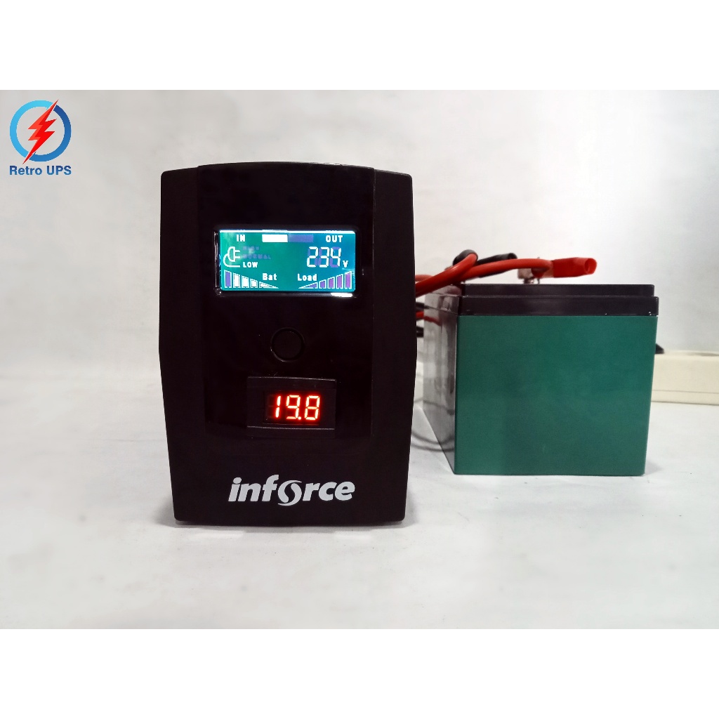 Jual UPS Modifikasi Inforce 650wa 650va 390Watt 12v Bergaransi | Shopee ...