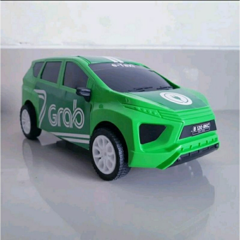 Jual mainan mobil mobilan taxi online ijo - diecast mobil taksi online ...