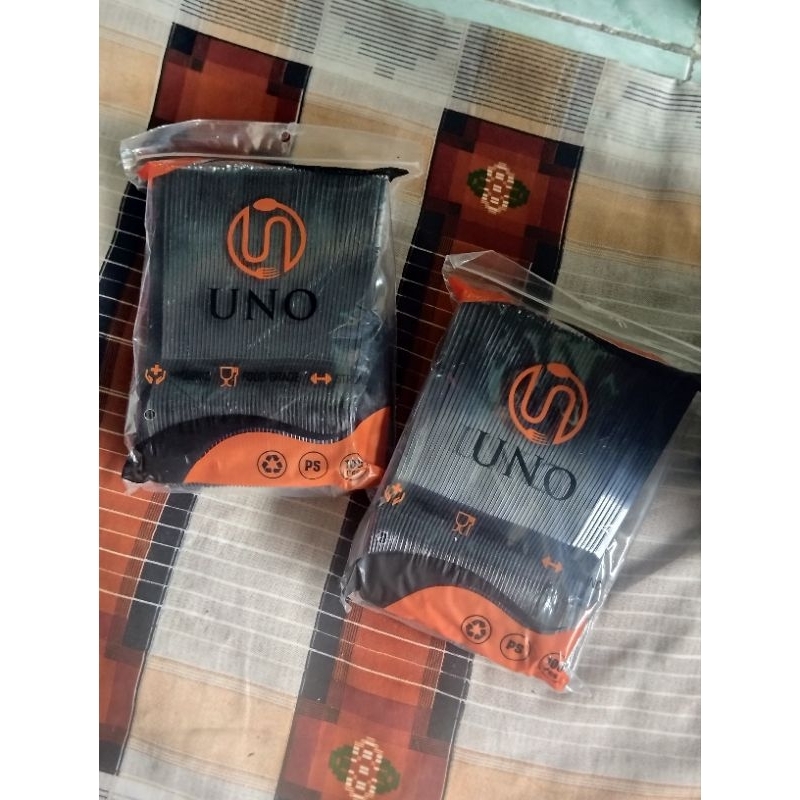 Jual BAGUS!!! sendok merk UNO WARNA HITAM (isi 100 pcs) | Shopee Indonesia