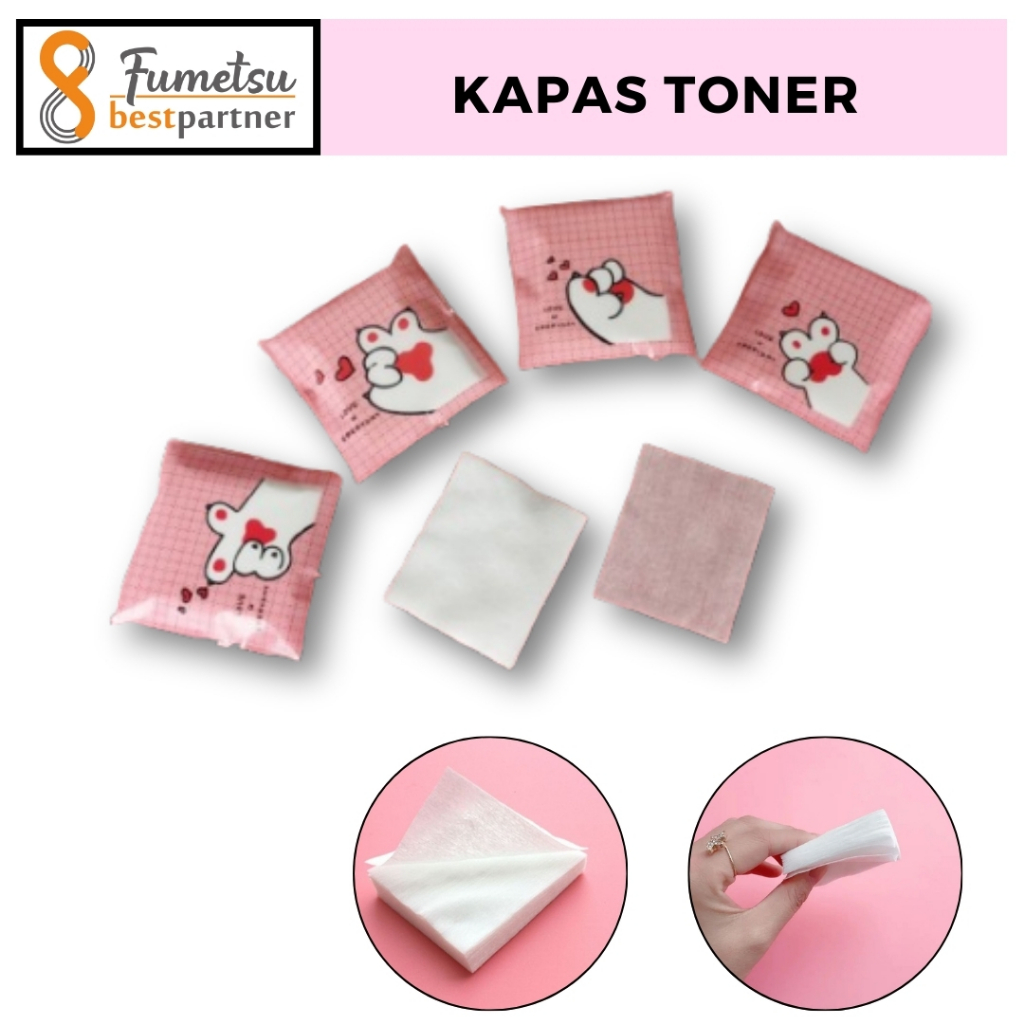 Jual Kapas Toner Facial Wajah Cotton 40Lembar/ Kapas Tipis Makeup ...