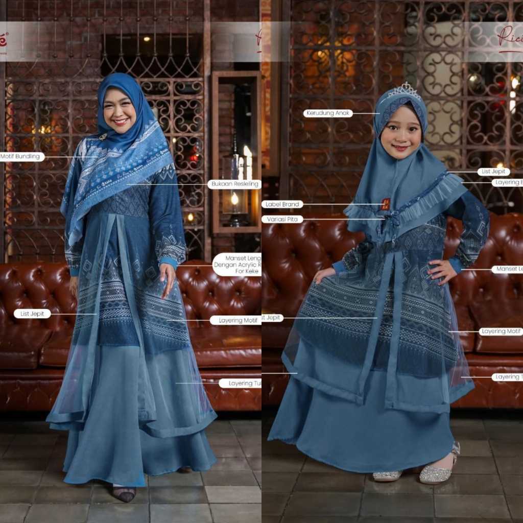 Jual Sarimbit Keke Zelmira 01 Series Galaxy Blue | Zelmira 01 Series ...