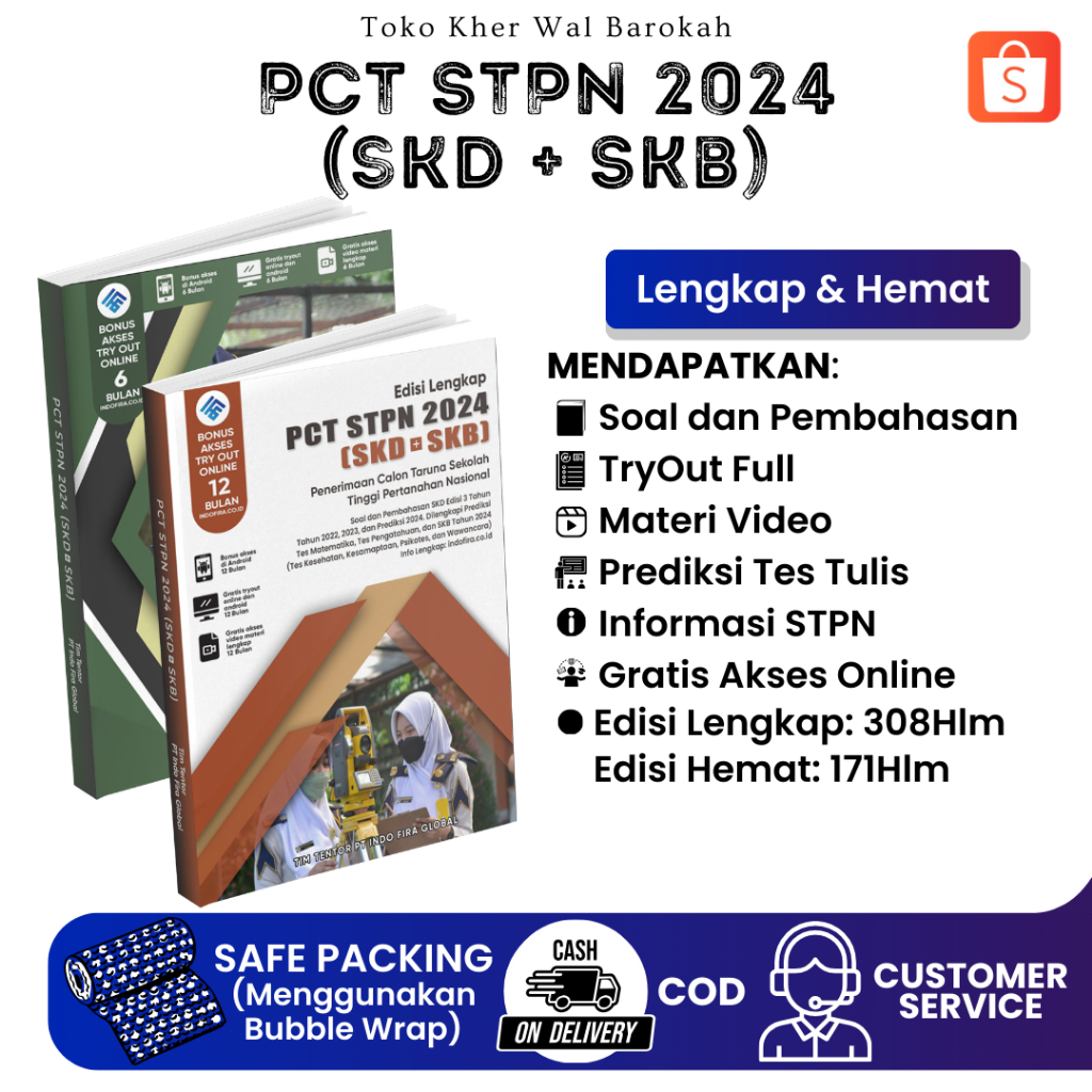 Jual New Arrival Buku PCT STPN 2024 [SKD + SKB] (Edisi Lengkap & edisi Hemat) Sesuai Dengan Kisi ...