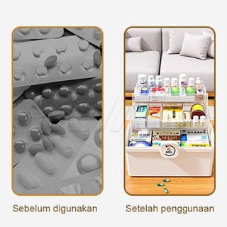 Jual HEINO Box Obat Kotak Penyimpanan Kotak Obat Portable Plastic ...