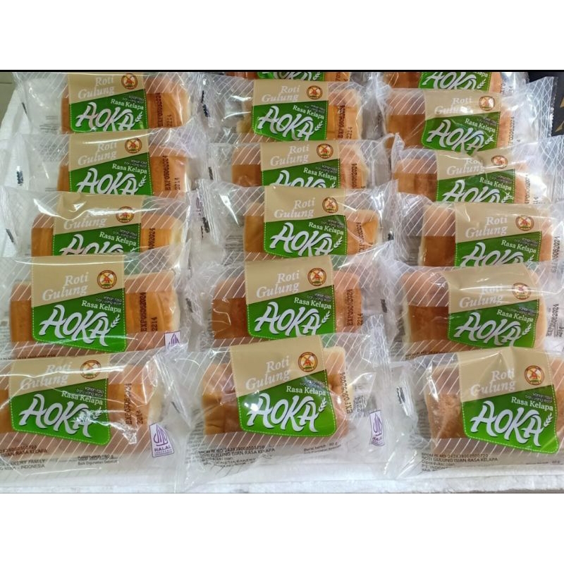 Jual Roti gulung Aoka rasa kelapa | Shopee Indonesia