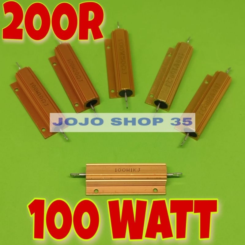 Jual Resistor 100watt 200R 200ohm 100W resistor 100WATT 200 Ohm ...