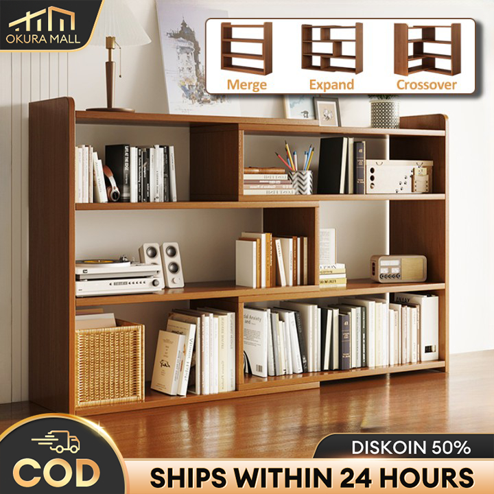 Jual Rak Desktop Storage Desk Organizer Rak Kayu Rak Multifungsi ...