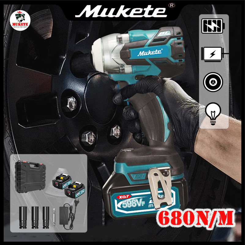 Jual 【Mukete】impek baterai impact cordless mesin impact impact wrench ...
