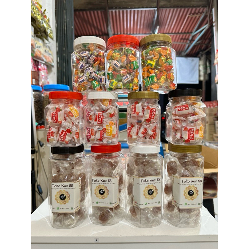 Jual Permen Susu Toples 340 ml , Permen Buah Toples 340 ml , Permen ...