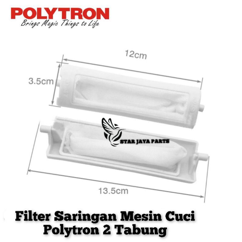 Jual Saringan Filter Mesin Cuci Polytron 2 Tabung 12 x 3,5cm | Shopee ...