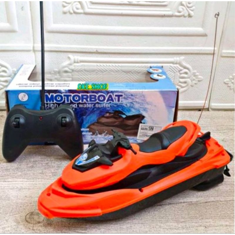 Jual RC JET SKI mainan remote Control kapal motor Boat Kapal Robot ...
