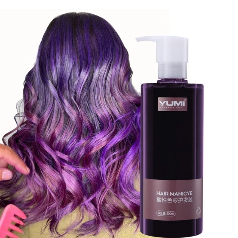 Jual YUMI Manicye Hair Colour isi 500ml | Semi Permanen Hair Manicure ...
