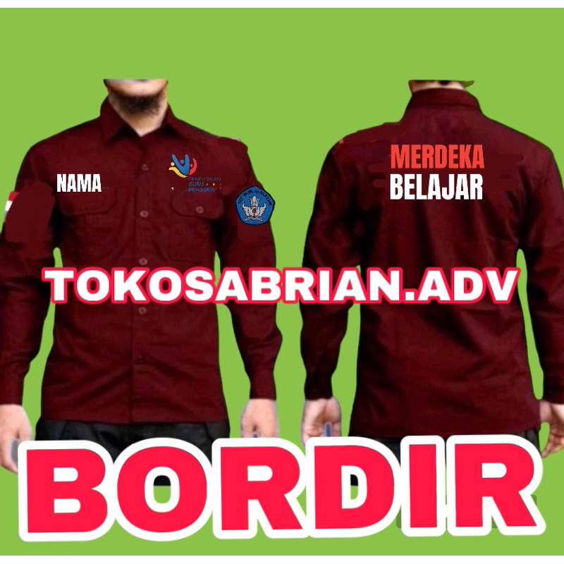 Jual KEMEJA MERDEKA BELAJAR SERAGAM MERDEKA BELAJAR BAJU GURU PENGGERAK ...