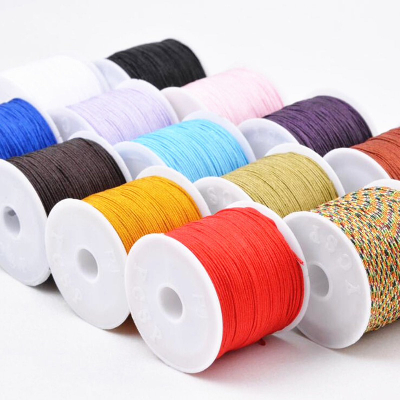 Jual 45 Meter/Roll Tali Giok Gelang Tenun Tangan Tali Manik Gelang ...