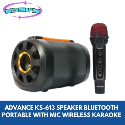 Jual Advance KS613 KS 613 Speaker Portable Bluethooth FREE 1 Microphone Wireless Sudah SNI ...