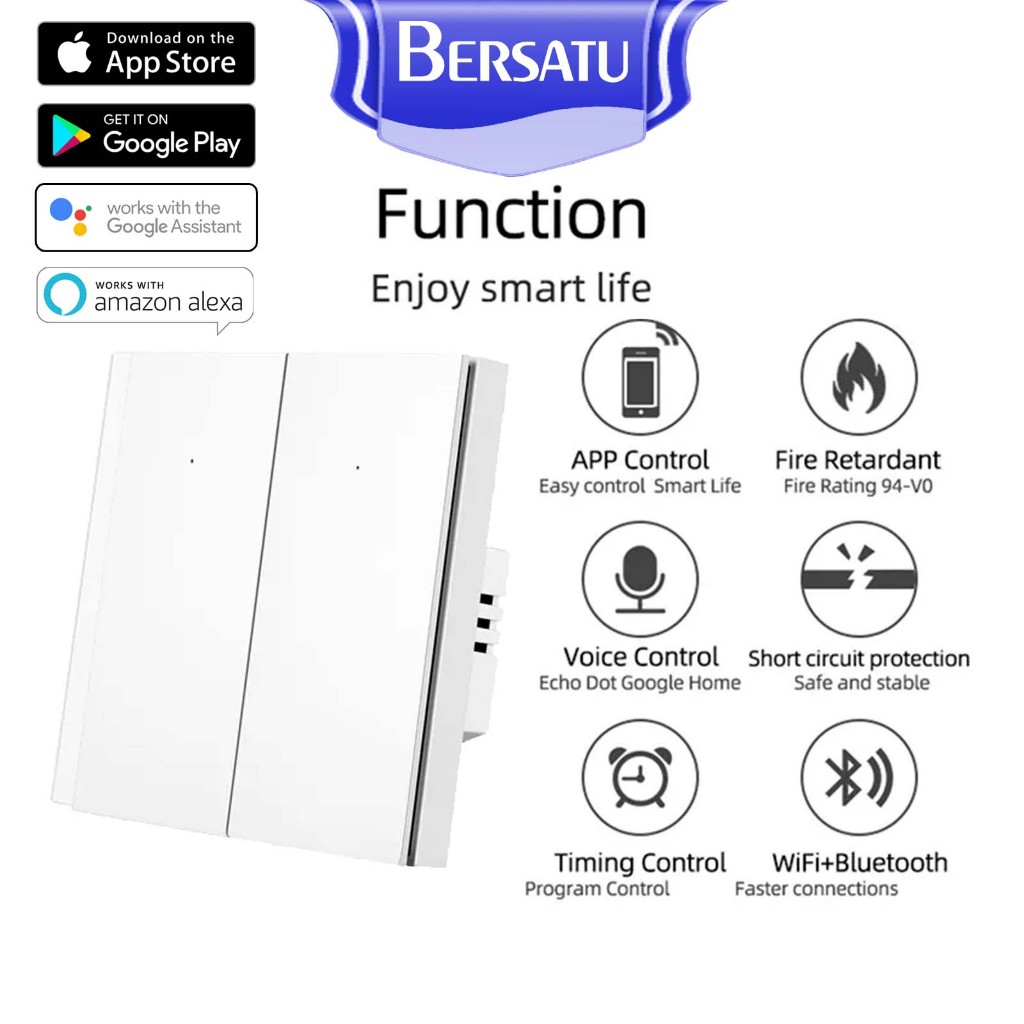 Jual Saklar dinding wifi Lampu timer otomatis Rumah Pintar Wi-Fi Tombol ...