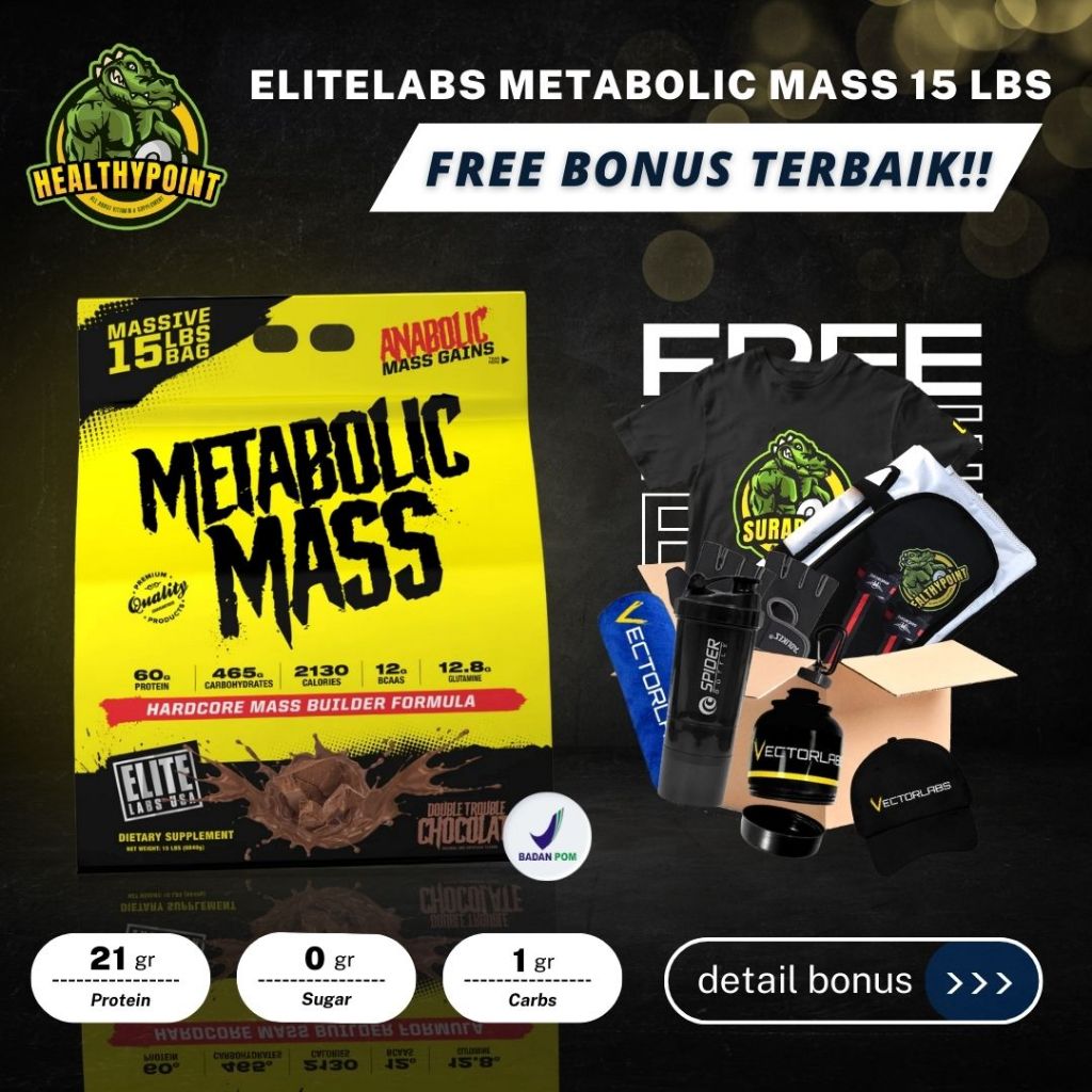 Jual Elite Labs Metabolic Mass Gainer 15 Lbs Elitelabs Weight Gain ...