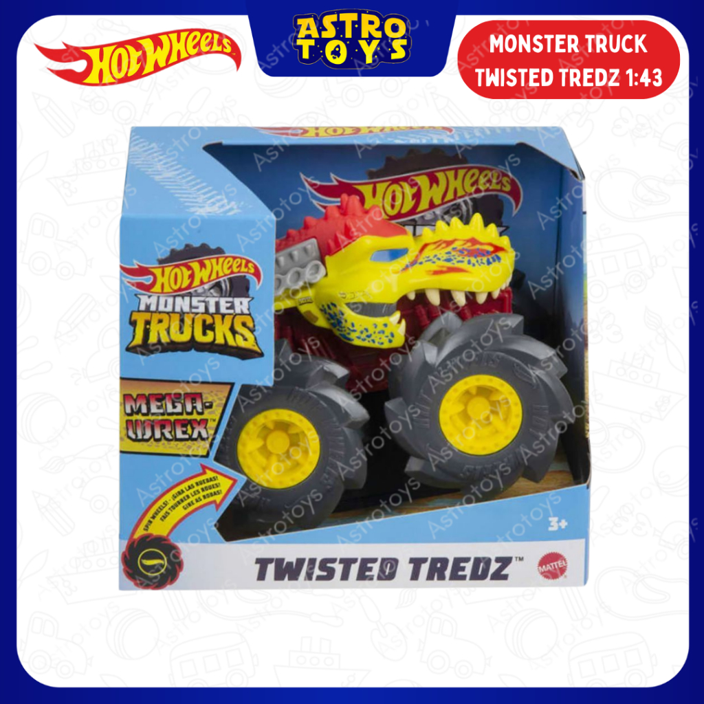 Jual Hot Wheels Monster Trucks Mega Wrex Twisted Tredz - Diecast Mobil Hotwheels 1:43 GVK37 ...